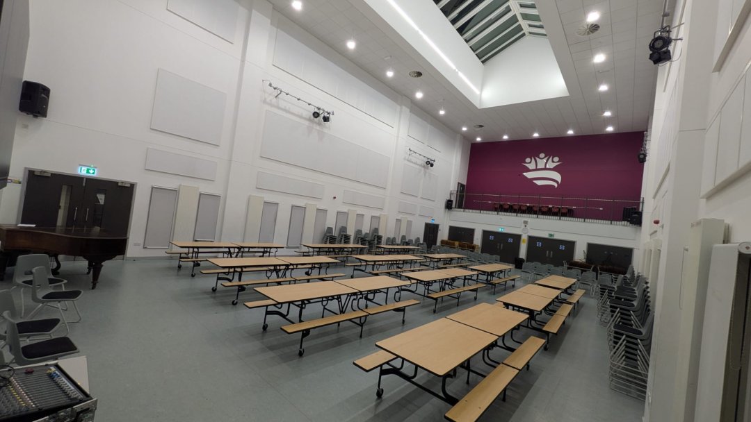 Main Hall for Hire in London | Harris Academy Greenwich | Vivify Venues